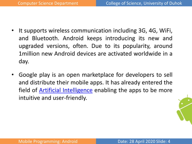 Android Operating system | PPTX