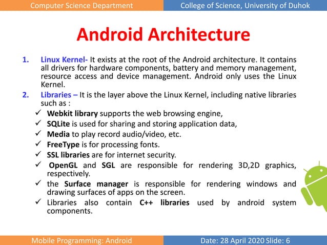 Android Operating system | PPTX