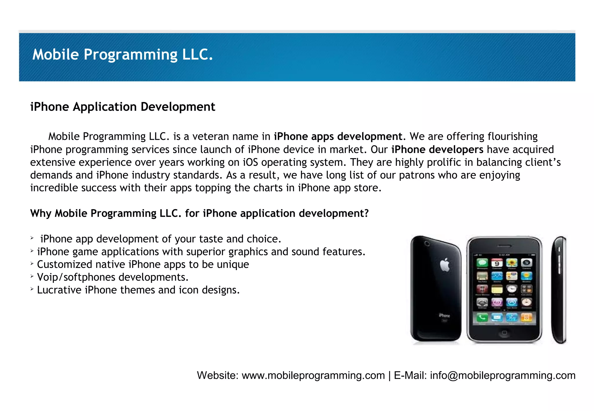 Mobile Programming Services | PPT