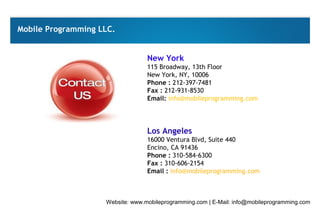 Mobile Programming Services | PPT