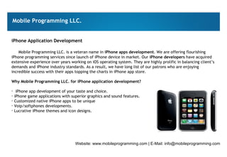 Mobile Programming Services | PPT
