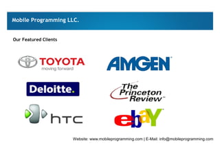 Mobile Programming Services | PPT