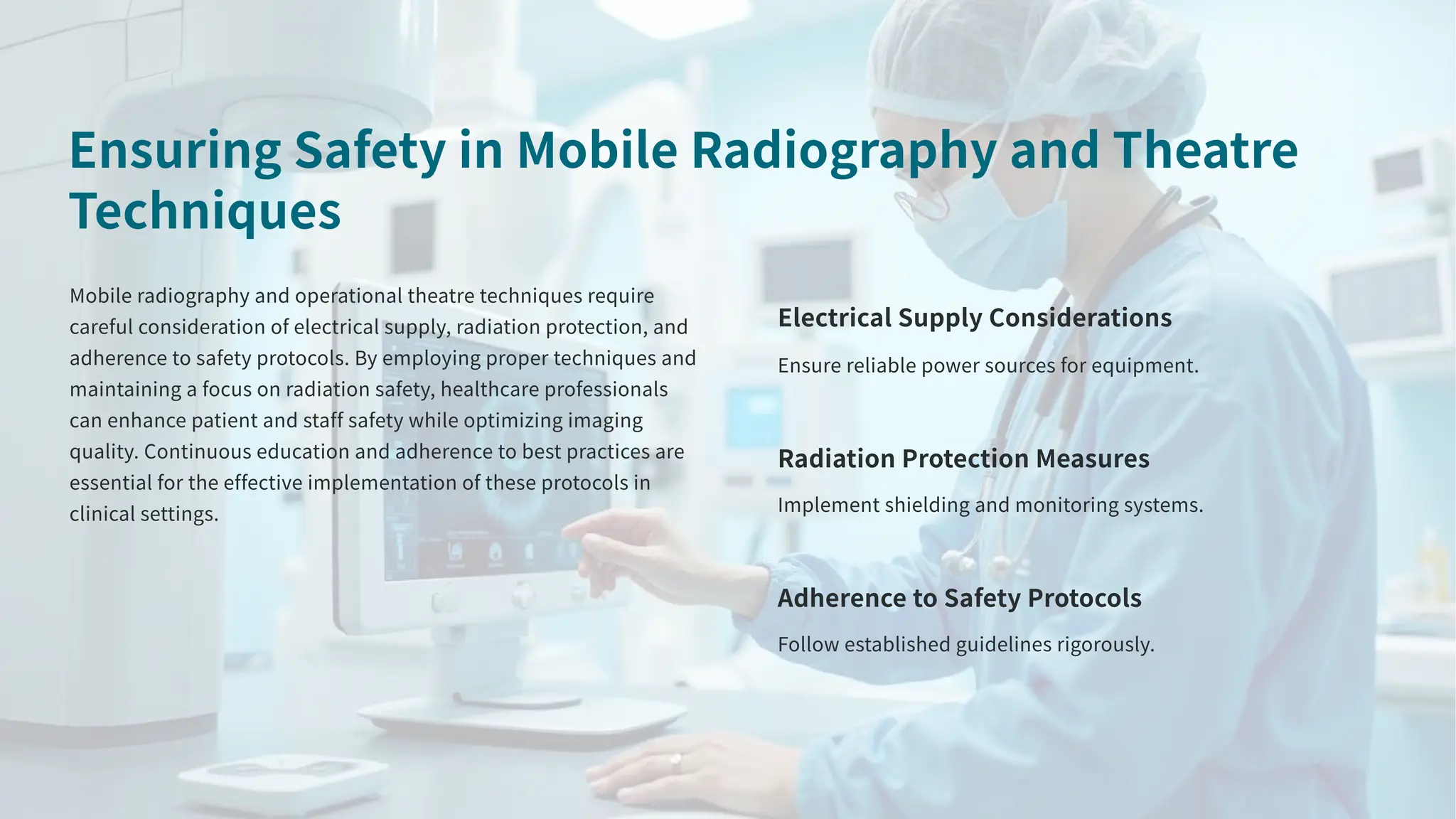 Mobile Radiography Techniques ,electrical supply, radiation protection .pdf