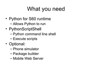 PyS60 | PPT