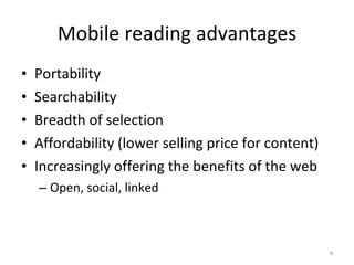 Mobile Reading Comes Of Age | PPT