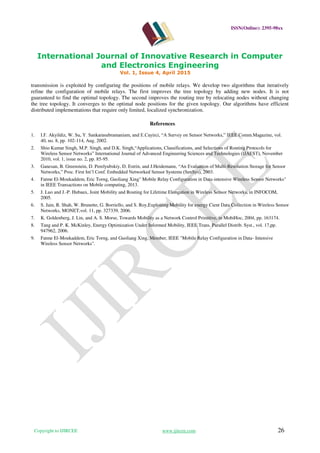 Mobile Relay in Data-Intensive using Routing Tree WSN | PDF
