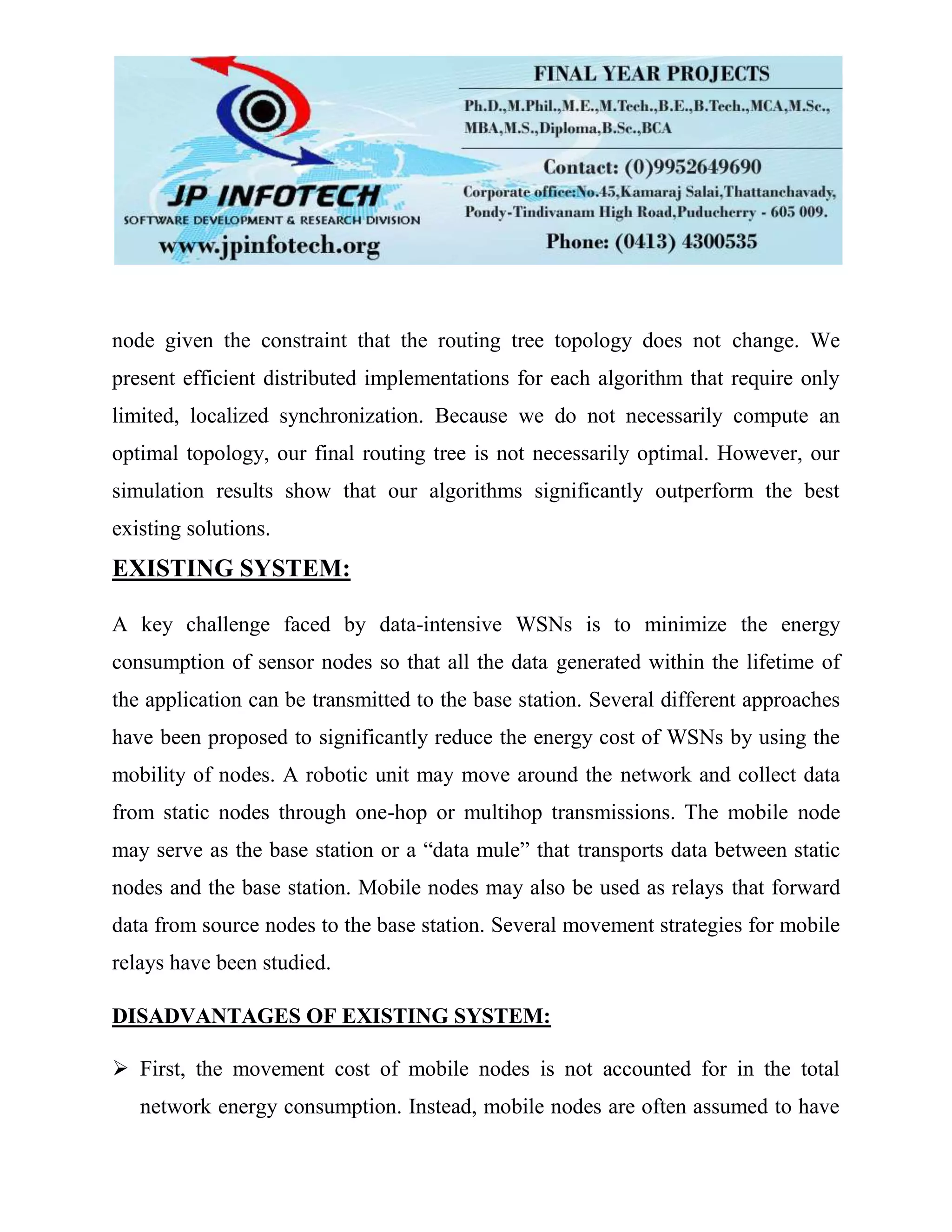 Mobile relay configuration in data intensive wireless sensor networks | PDF