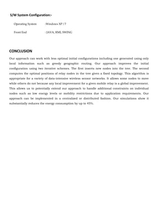 Mobile relay configuration in data intensive wireless sensor networks ...