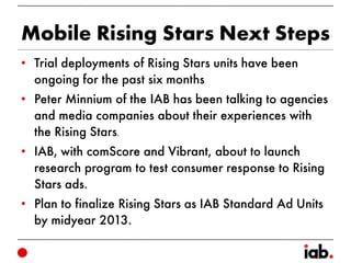 Mobile Rising Stars- IAB US | PDF