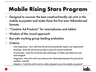 Mobile Rising Stars- IAB US | PDF
