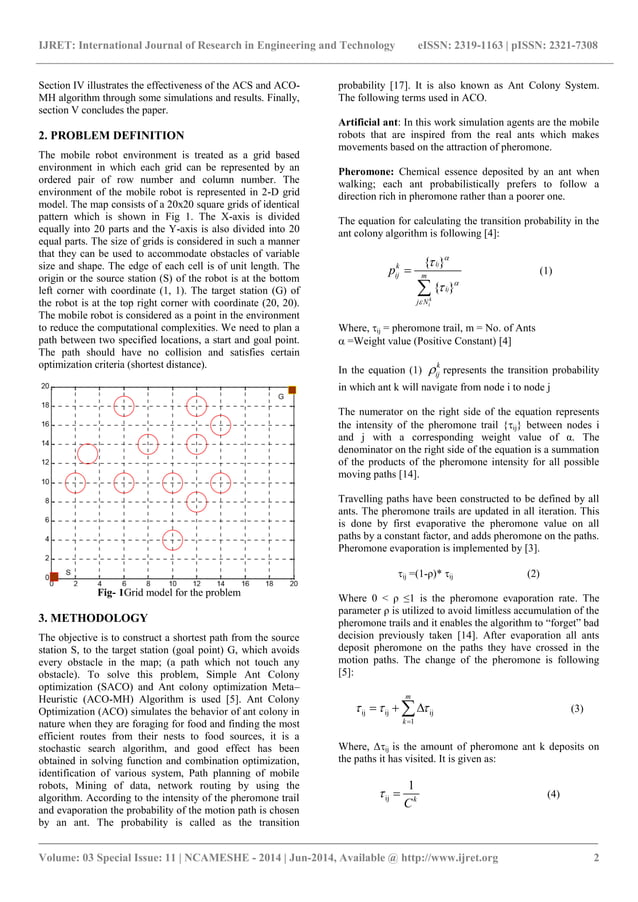 Mobile robot path planning using ant colony optimization | PDF | Robotics | Technology & Computing