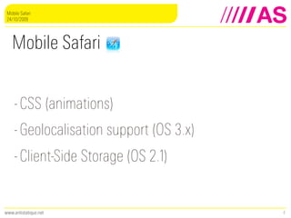 Introduction to Mobile Safari | PPT