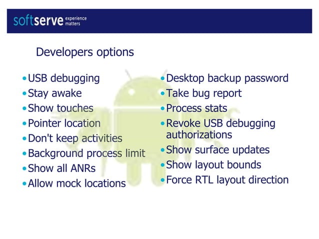 Android Mobile Application Testing Human Interface Guideline Tools Ppt