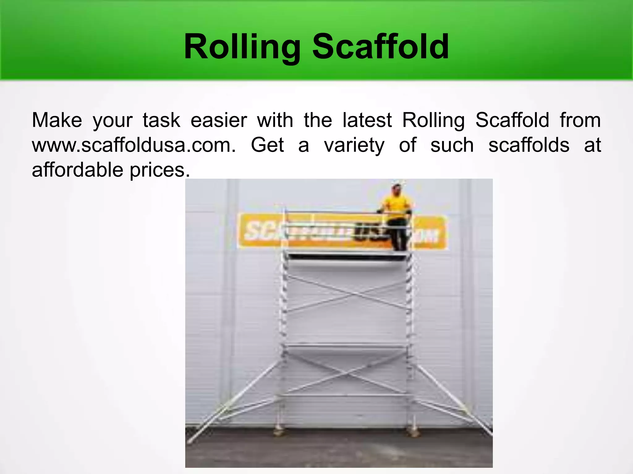 Mobile Scaffold Tower | PPTX