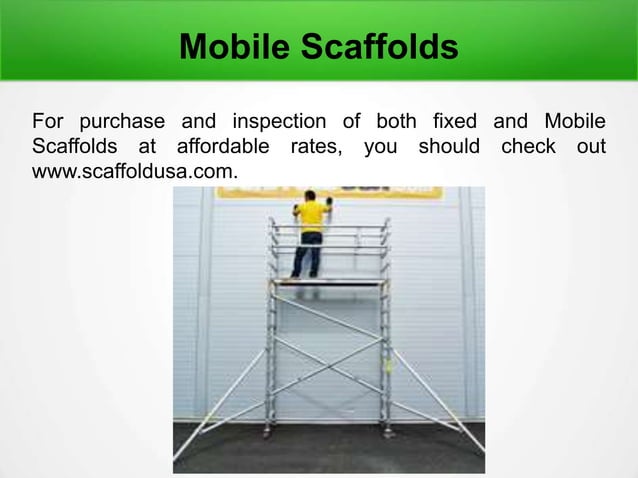 Mobile Scaffold Tower | PPTX