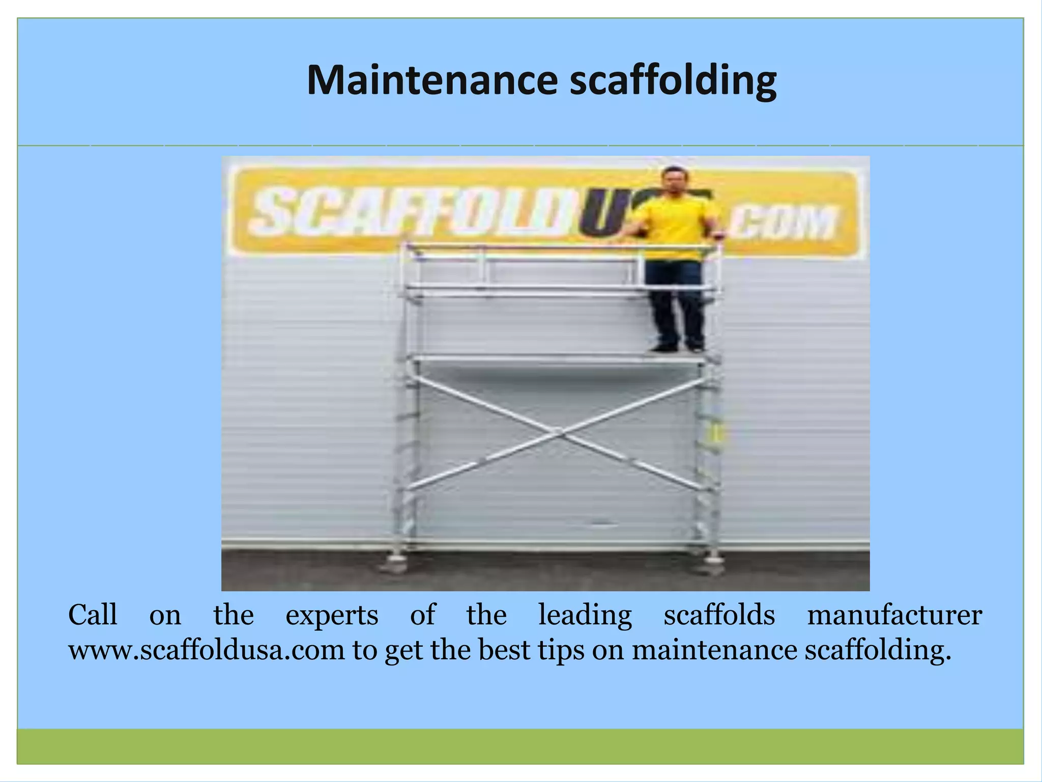 Rolling Scaffolds | PPT