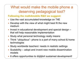Mobile Scenarios Presentation | PDF