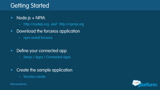 Intro to the Salesforce Mobile SDK: Building iOS Apps Webinar | PPT