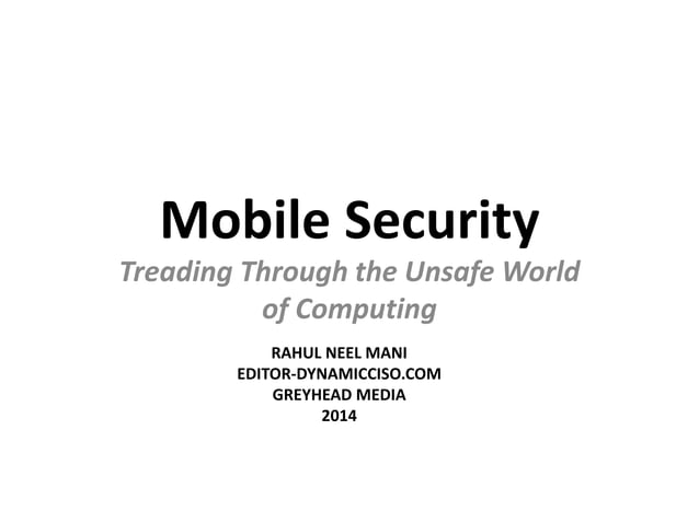 Mobile Security | PPT