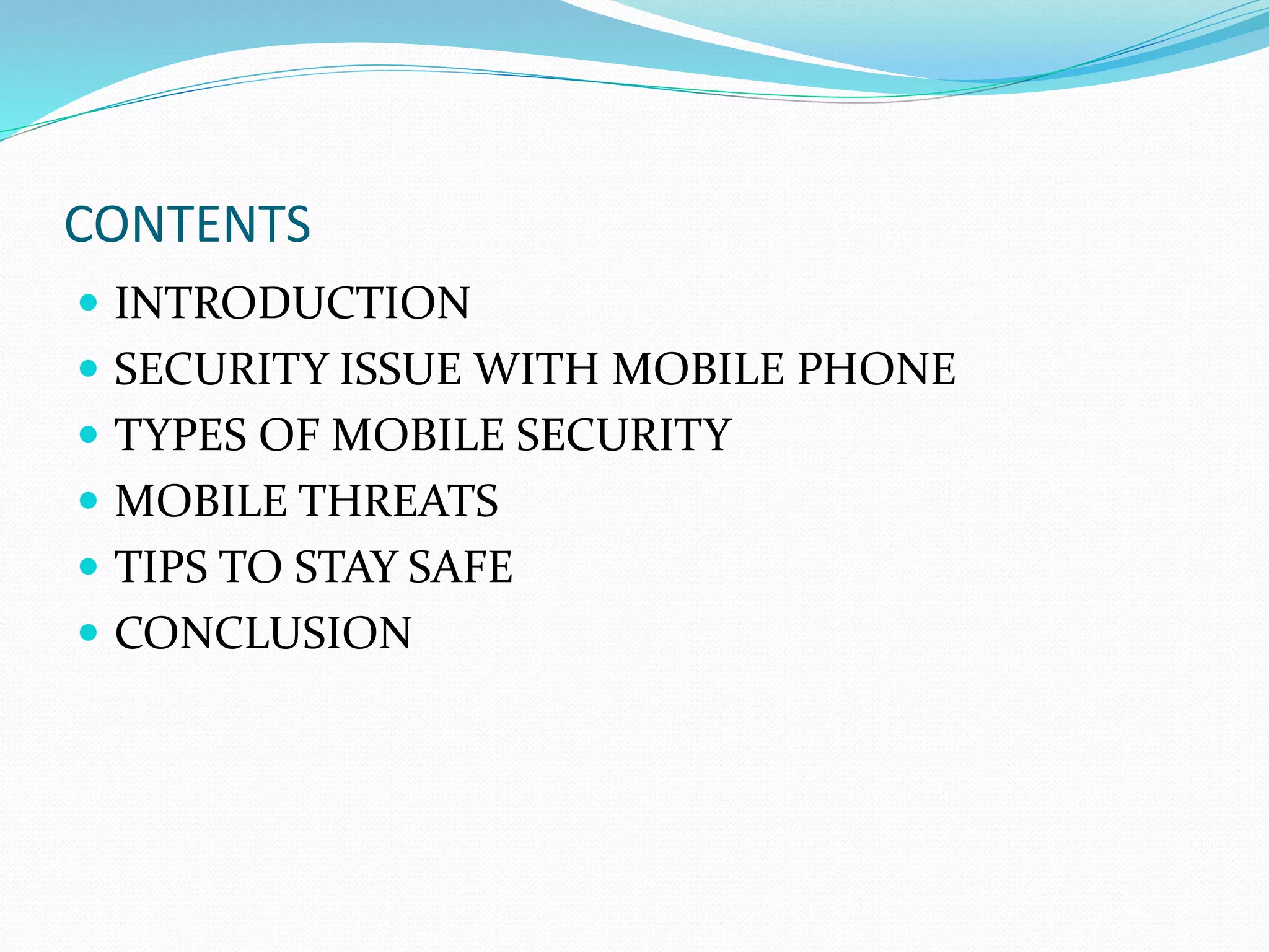Mobile security | PPTX