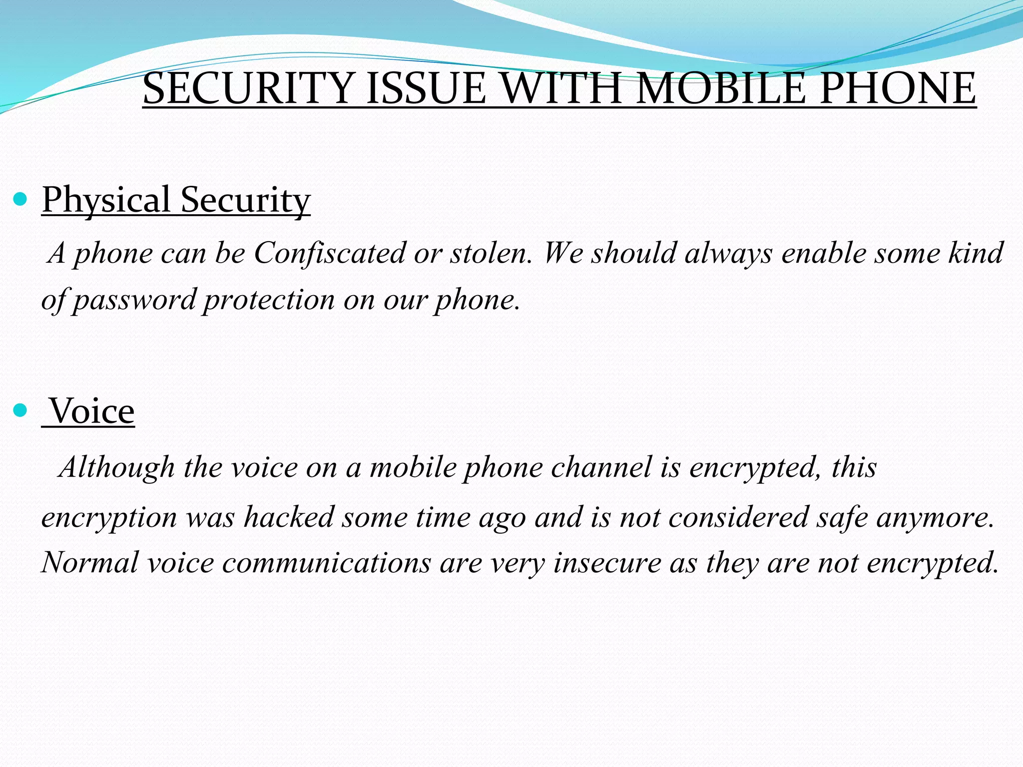Mobile security | PPTX