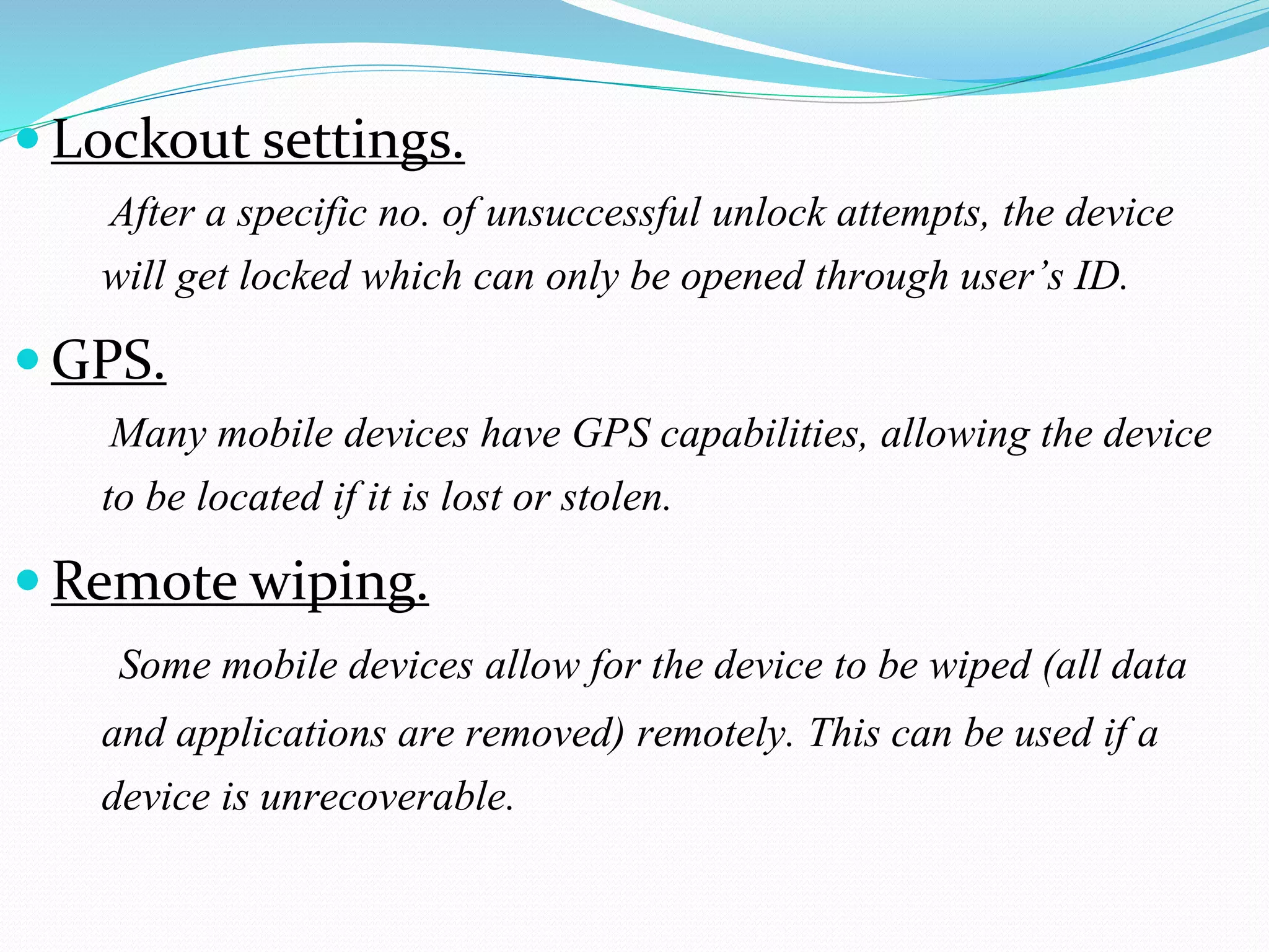 Mobile security | PPTX