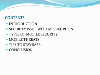Mobile security | PPTX