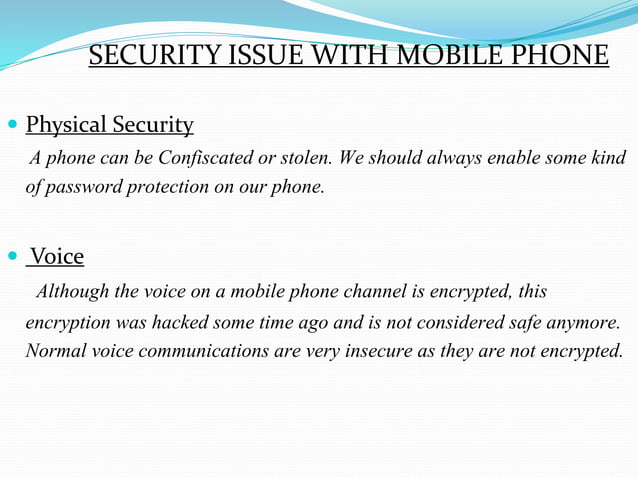 Mobile security | PPTX