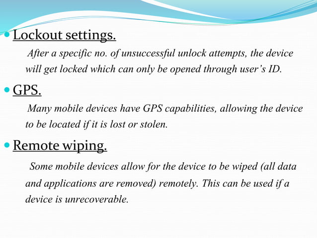 Mobile security | PPTX