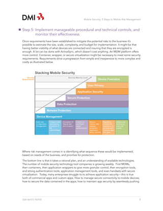 5 Steps to Mobile Risk Management | PDF