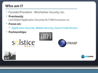 Mobile Security Assessment: 101 | PPT