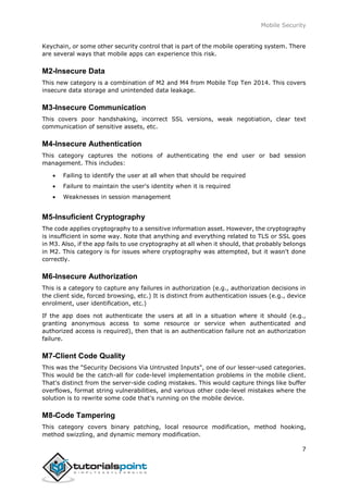 Mobile security tutorial | PDF