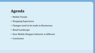 Mobile Shopping Experience | PPT