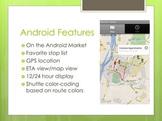Mobile shuttle tracker presentation 3 | PPT