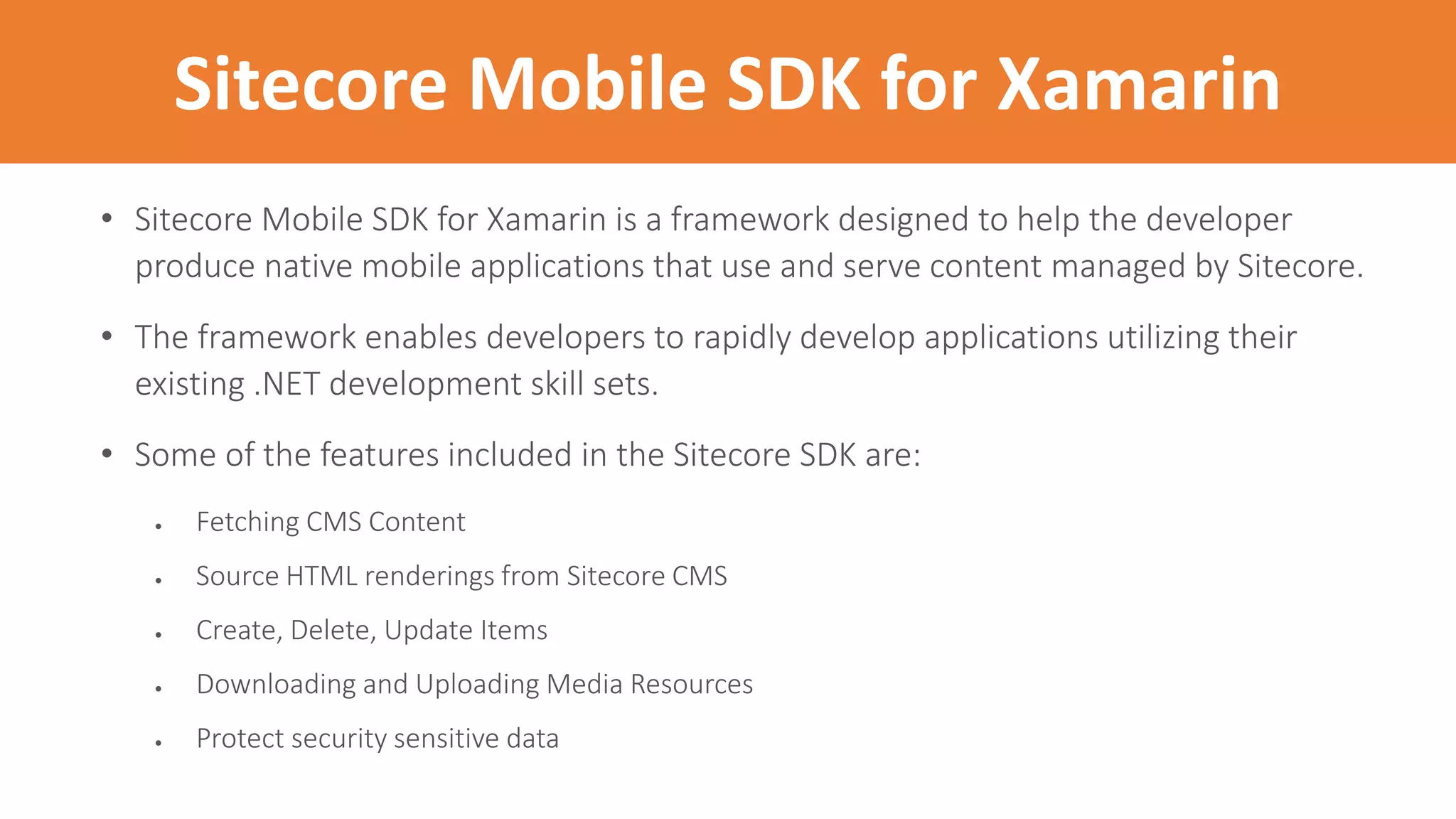 Sitecore Mobile Apps Ppt