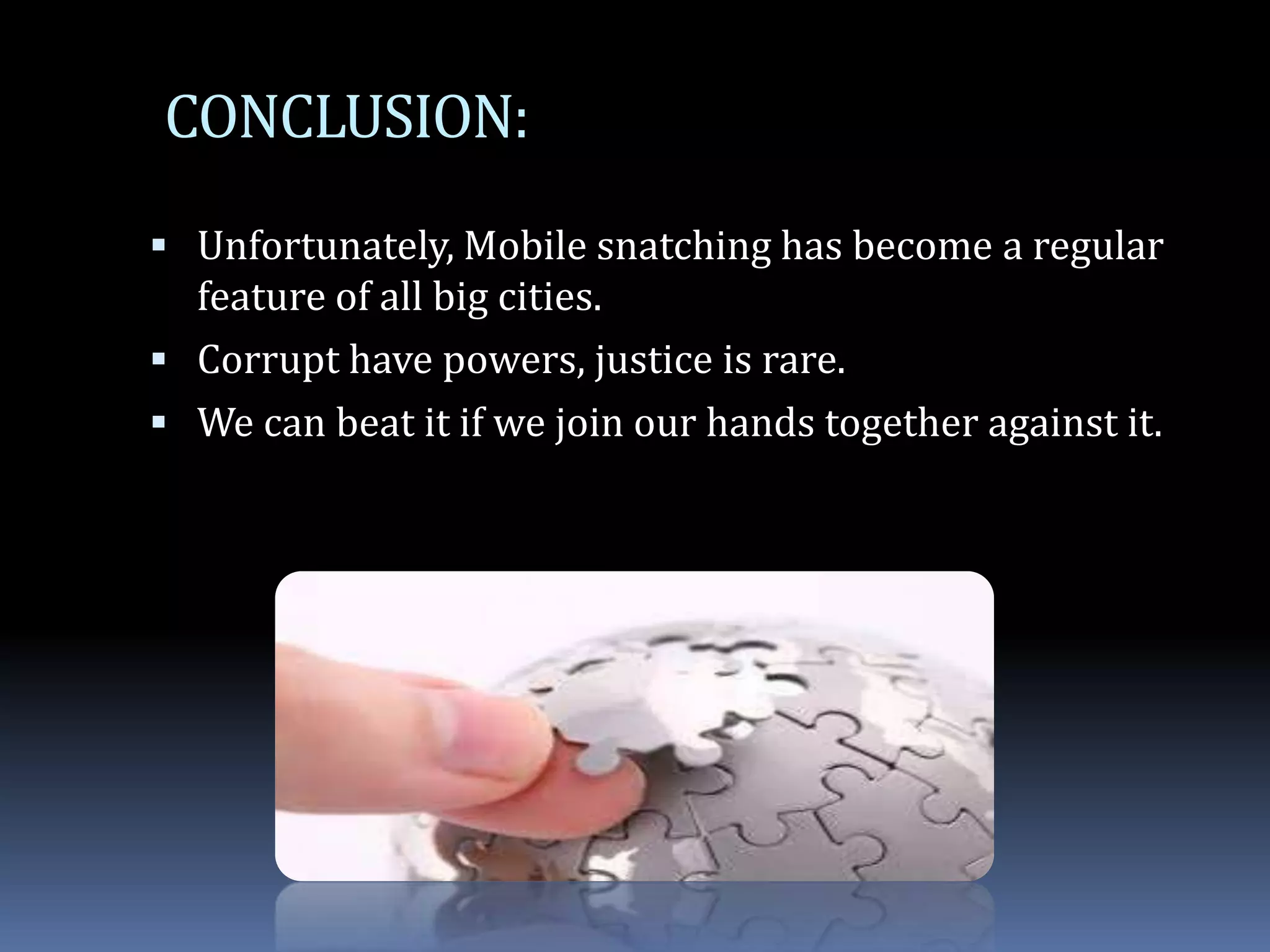 Mobile snatching ppt. | PPT