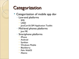 Mobile Software Development | PPT