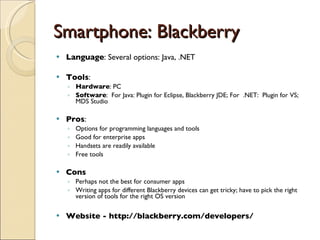 Mobile Software Development | PPT
