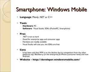 Mobile Software Development | PPT