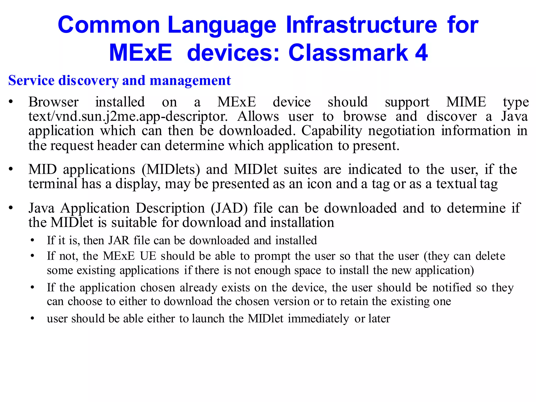 Mobile station application execution environment (m ex e) | PDF