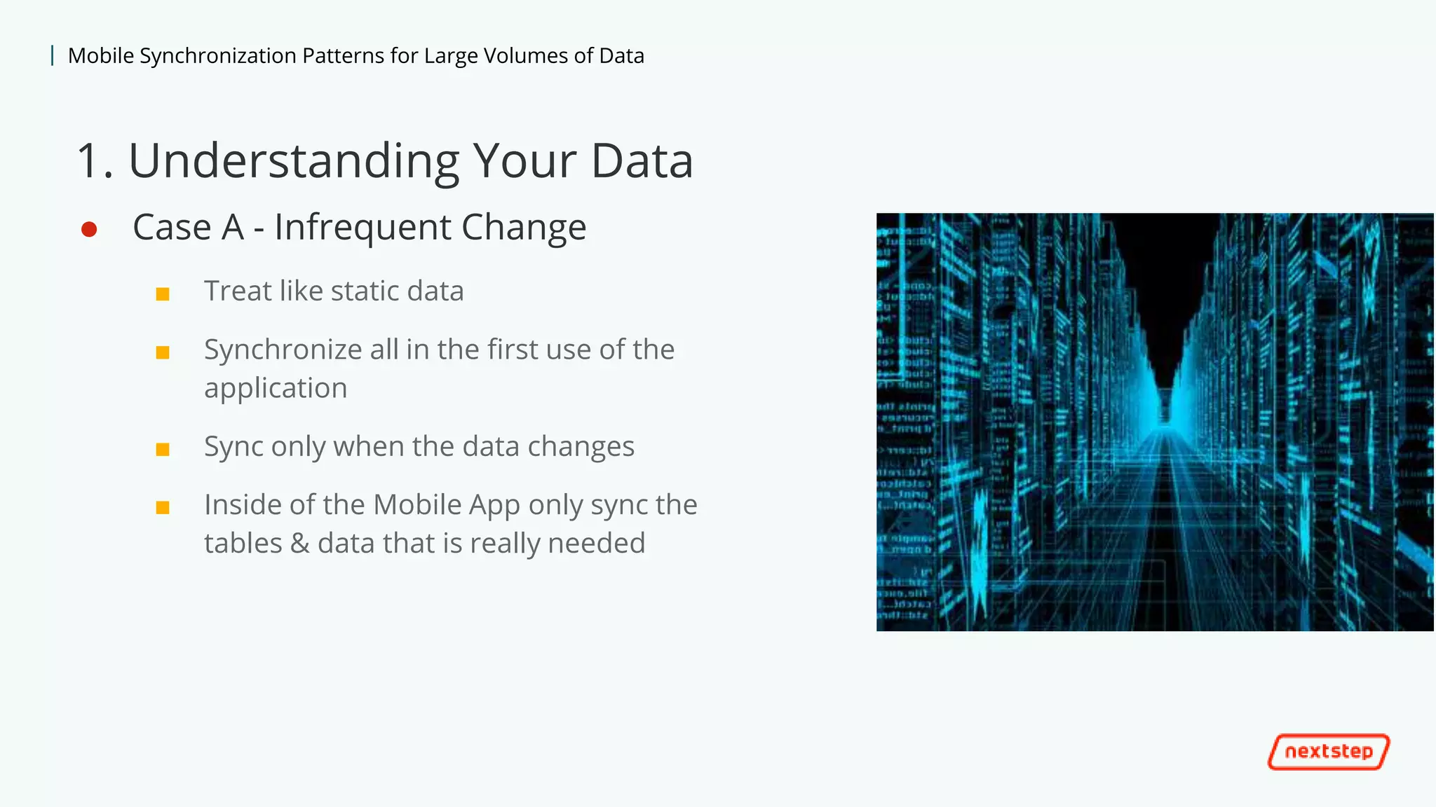 Mobile Synchronization Patterns For Large Volumes Of Data Pptx Databases Computer Software