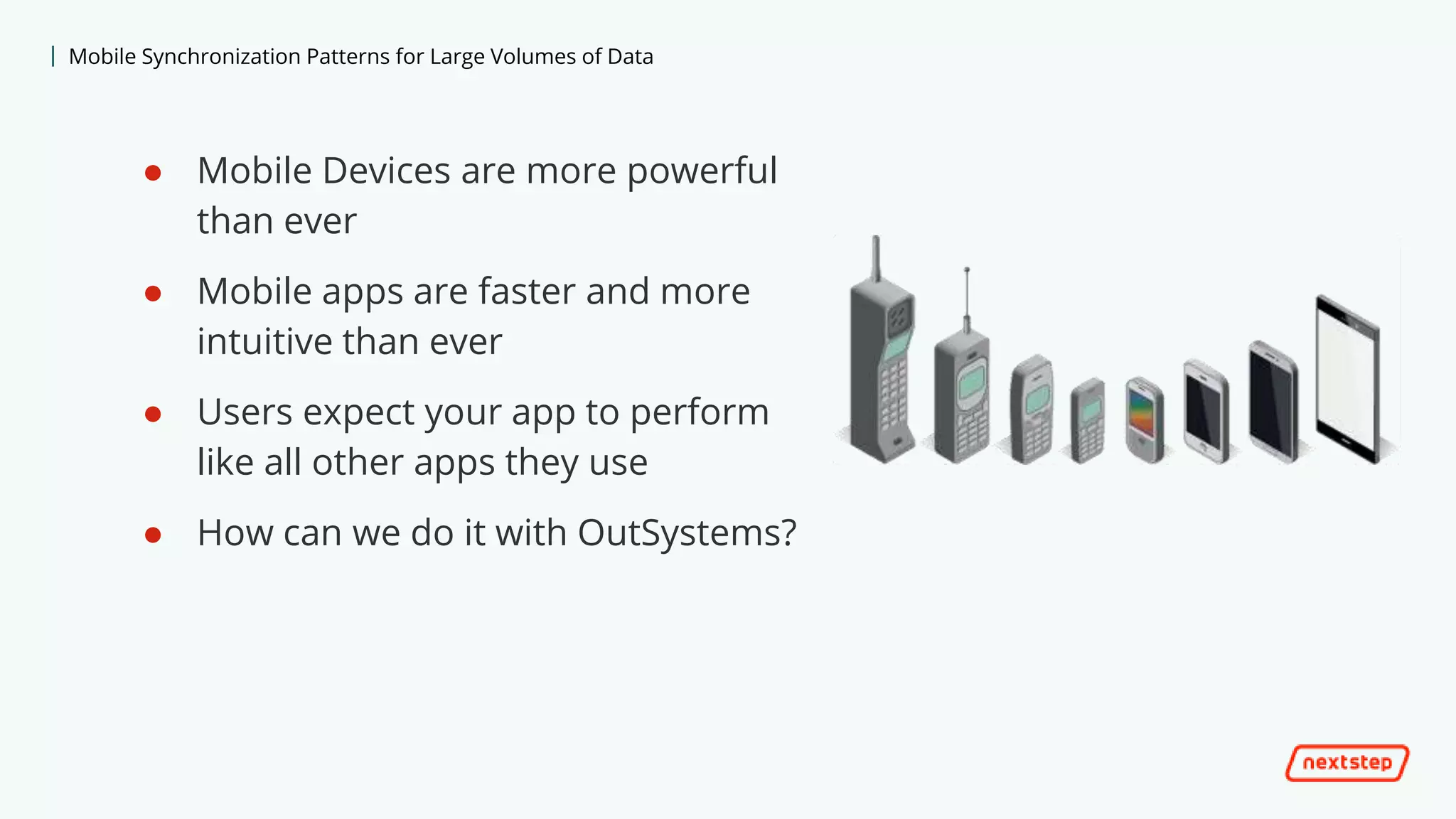 Mobile Synchronization Patterns for Large Volumes of Data | PPTX