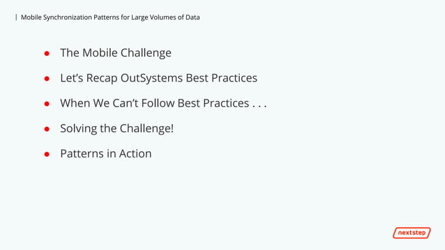 Mobile Synchronization Patterns for Large Volumes of Data | PPTX ...