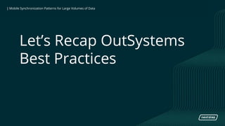 Mobile Synchronization Patterns for Large Volumes of Data | PPTX | Databases | Computer Software ...