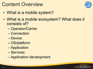 Mobile system overview | PDF