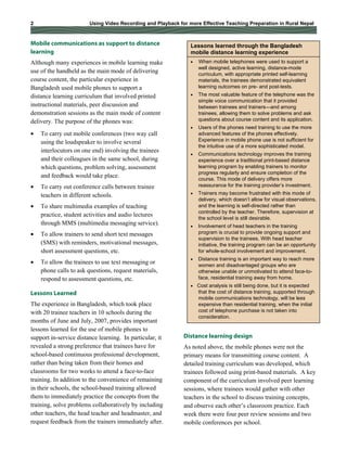 Mobile Teacher Training S T E P A P | PDF