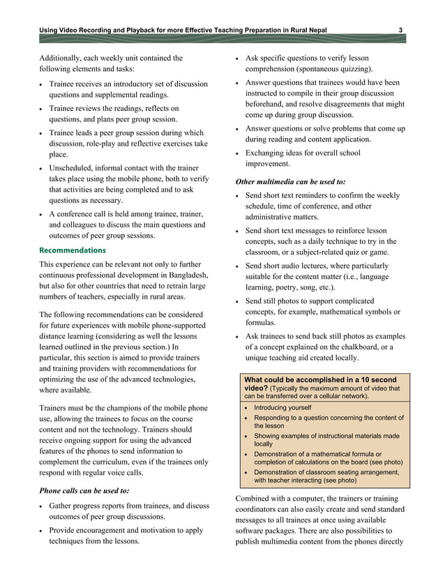 Mobile Teacher Training S T E P A P | PDF