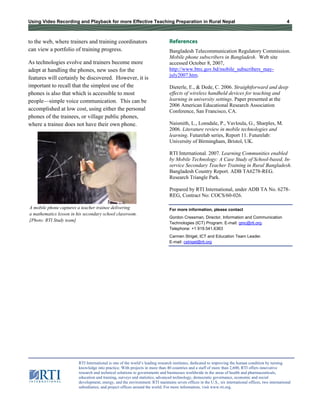 Mobile Teacher Training S T E P A P | PDF