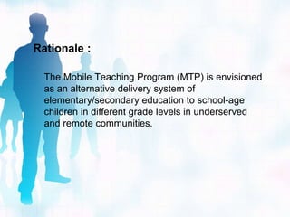 Mobile teaching program | PPTX