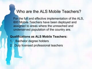 Mobile teaching program | PPTX